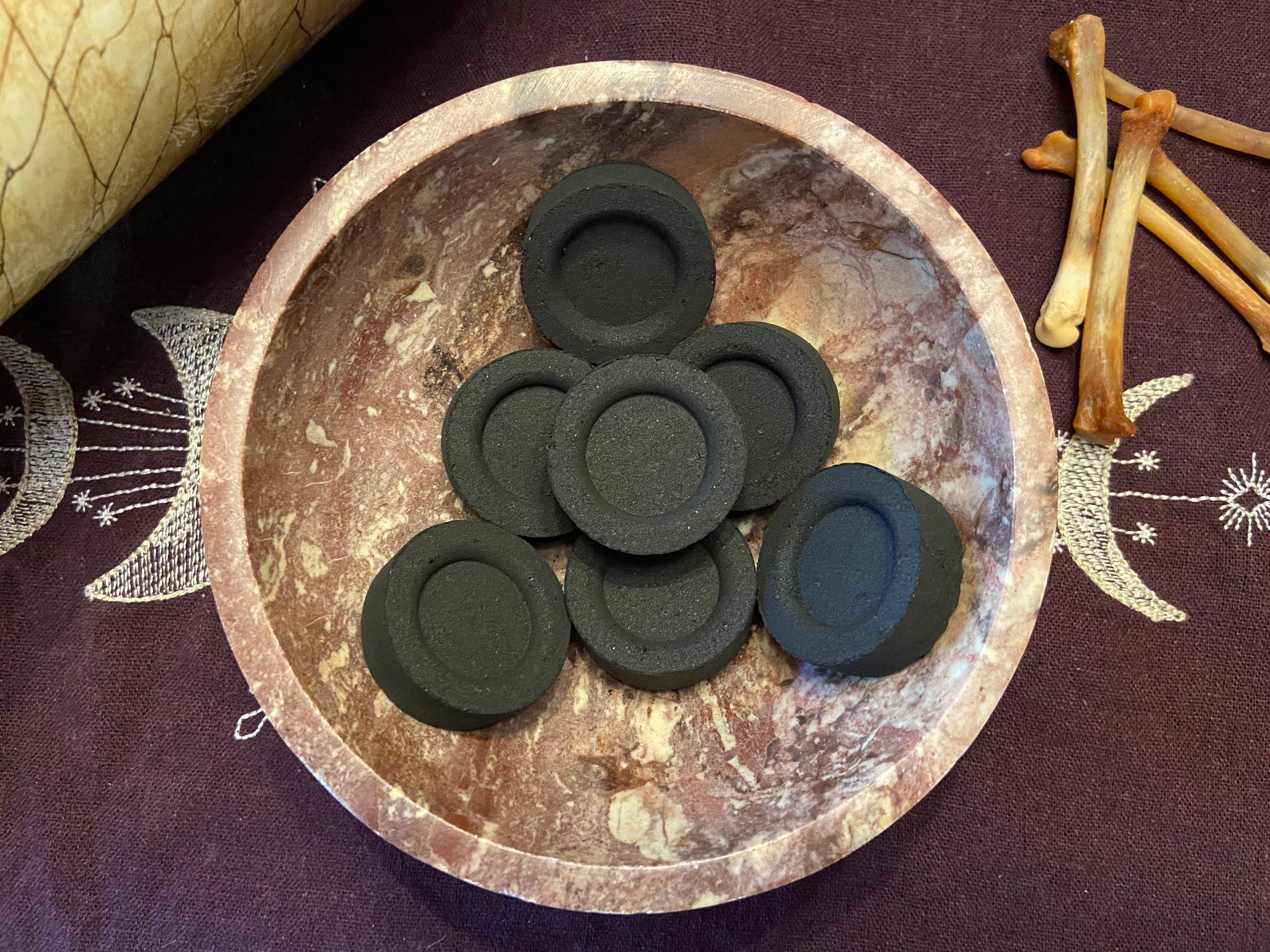 Charcoal Disks Loose Incense Burner Pagan Witchcraft - Etsy
