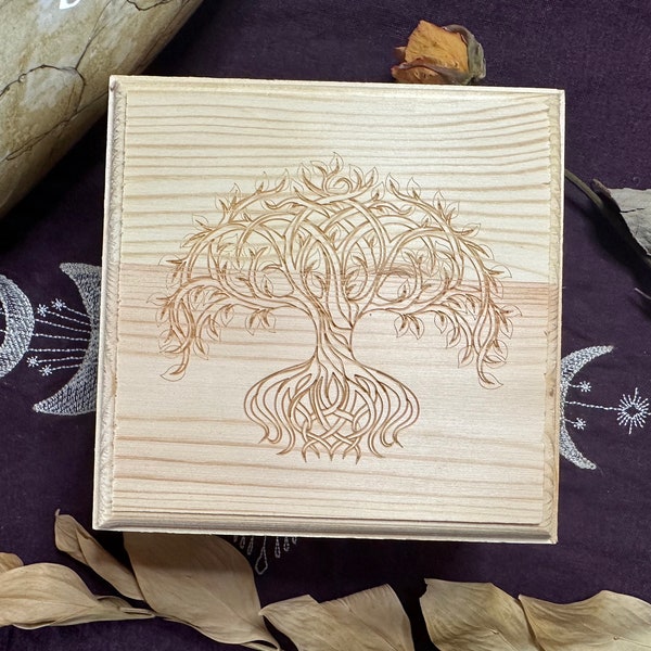Tree of Life Wooden Box - Etsy