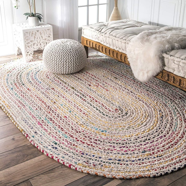 Oval Rag Rug - Etsy