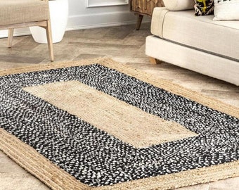 Black and White Rag Rug | Etsy