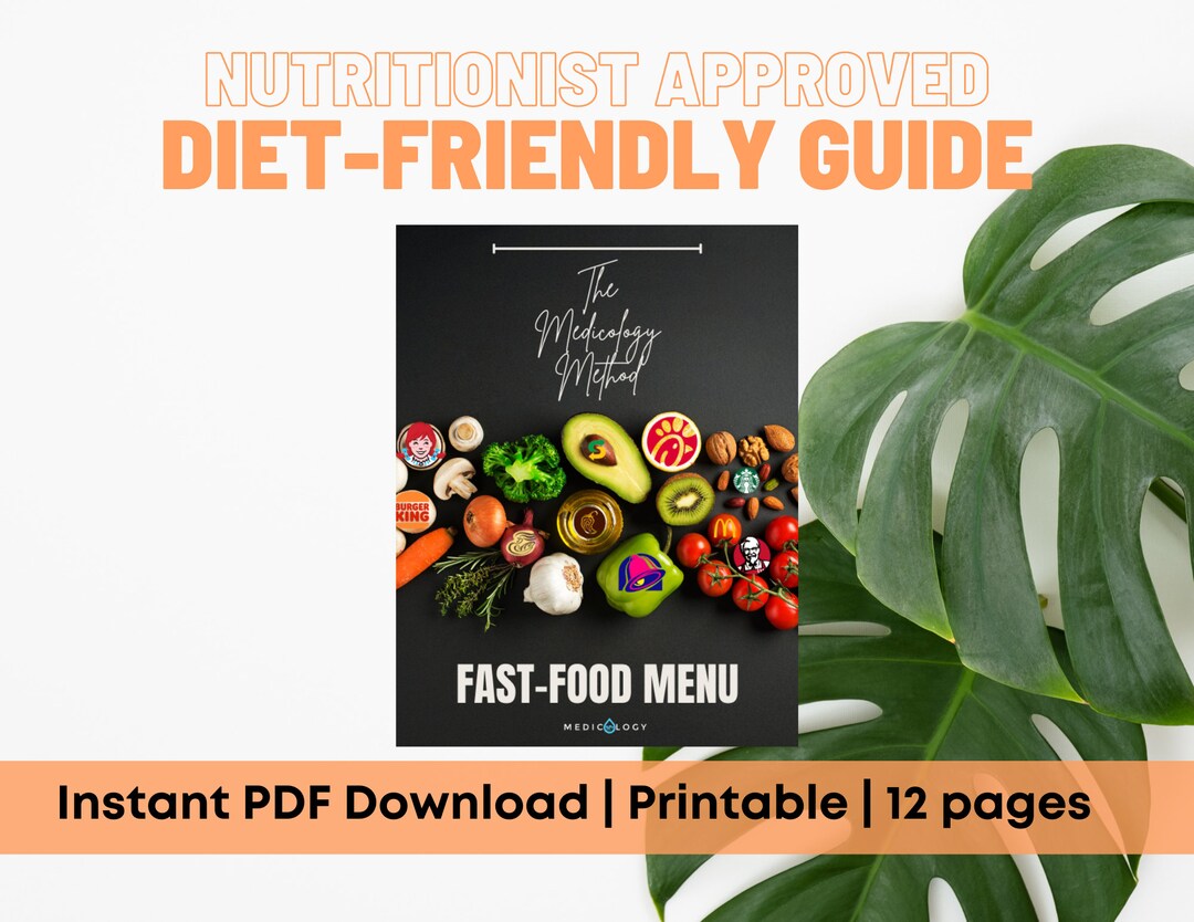 The Medicology Method Diet-friendly Fast Food Guide - Etsy