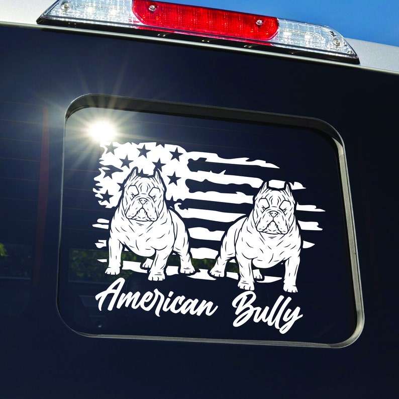 American Bully Decal / Exotic Bully Decal / Sticker/ Bull Window Decal ...