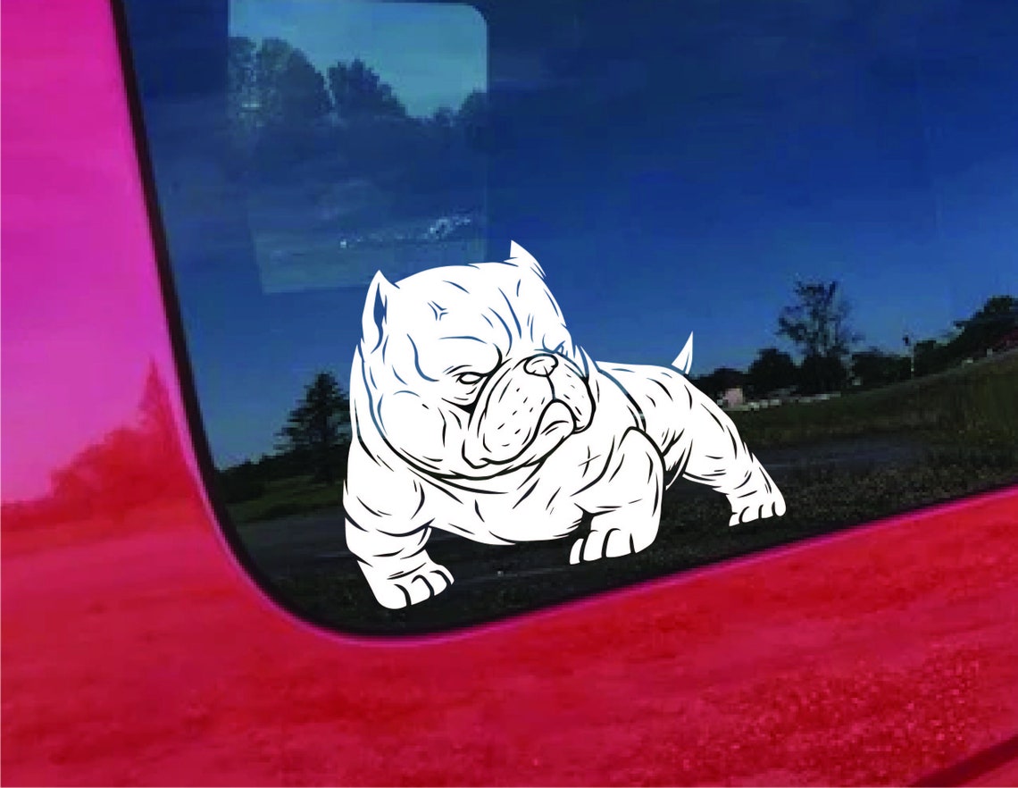 American Bully Decal / Exotic Bully Decal / Sticker/ Bull Window Decal ...