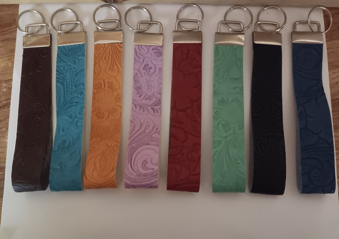 Embossed Faux Leather Wristlets - Etsy