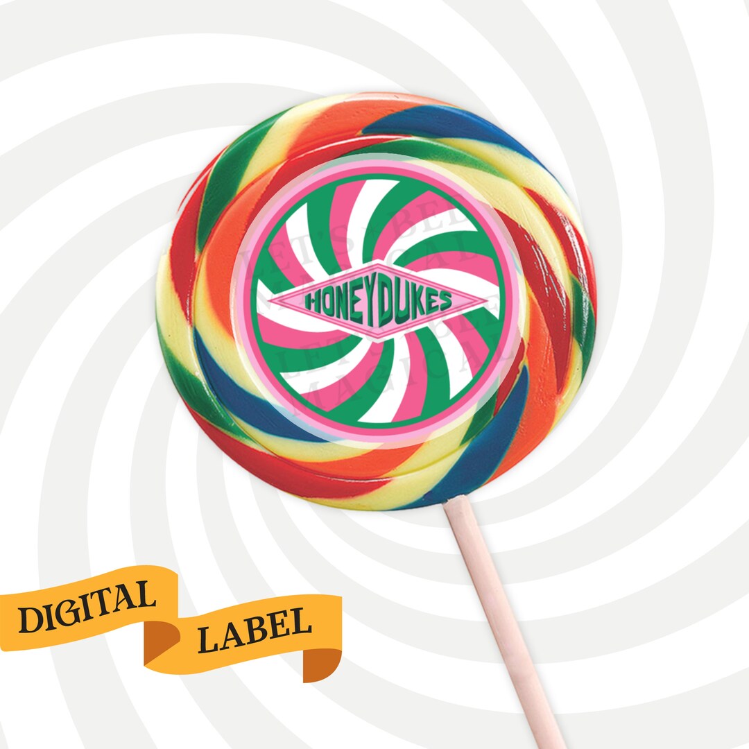 Wizard Lollipop Sweets · Printable Sticker Label · Instant Download ...