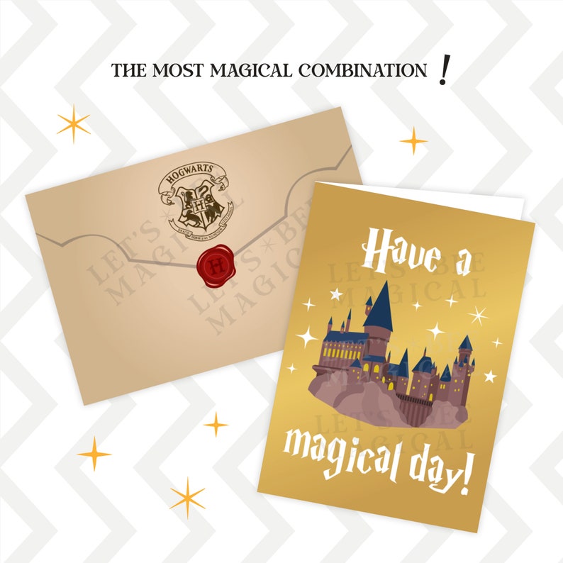 Wizard School · Envelope Instant Download · Envelope for Greeting Card ...