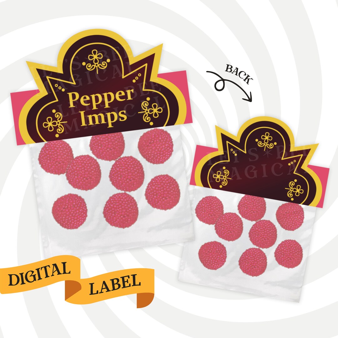 Pepper Imps Treat Bag Printable Label Instant Download Ready to Print ...