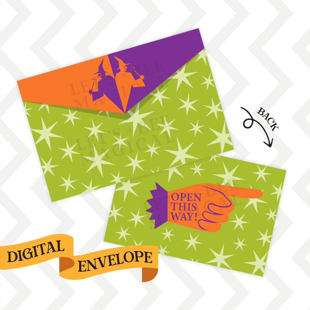 Wizard Joke Shop · Envelope Instant Download · Envelope for Greeting ...