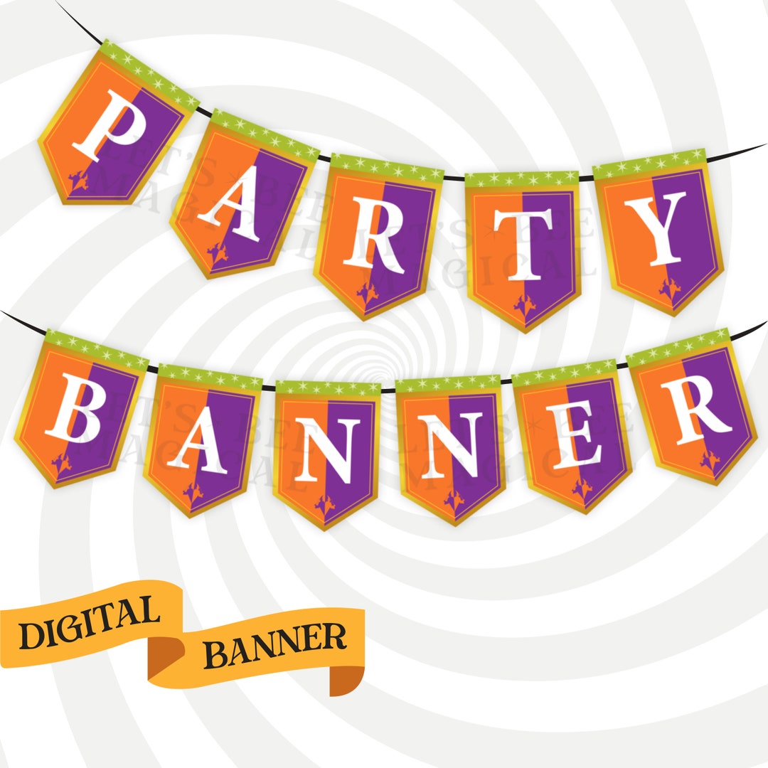 Wizard Banner Printable Banner Instant Download Ready to Print Wizard ...