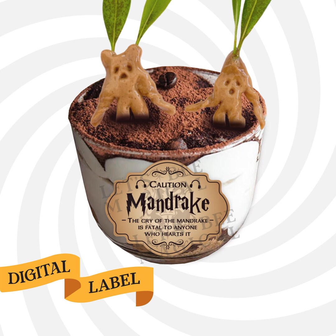 Mandrake · Etiqueta autocolante para impressão · Download instantâneo ...