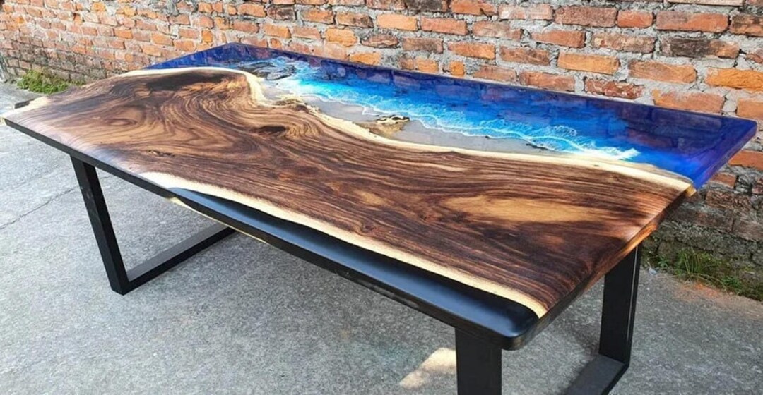 72x36 Ocean Wave Countertop Dining Table River - Etsy