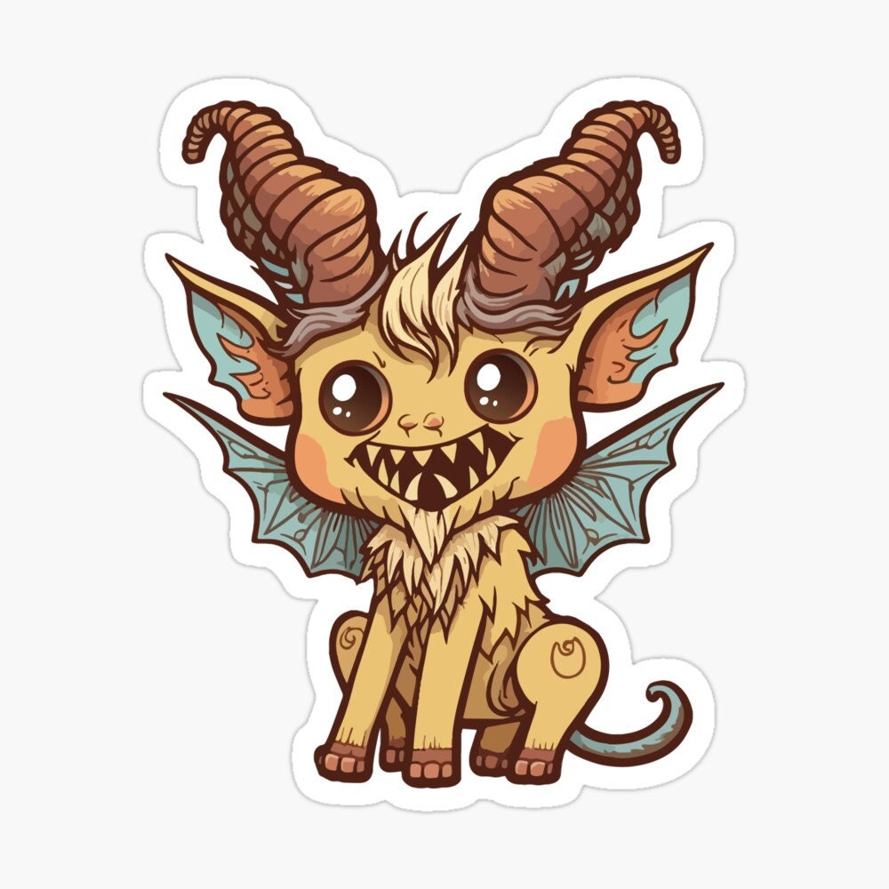 Baby Jersey Devil, Cryptid Stickers, Cryptid Sticker, Cryptid ...