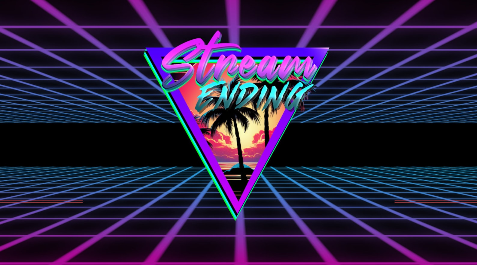 Retro Synthwave Animated Overlays - Etsy