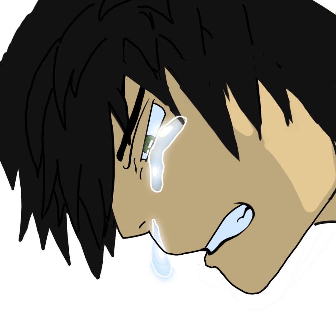 Sad Anime Boy Crying Drawing