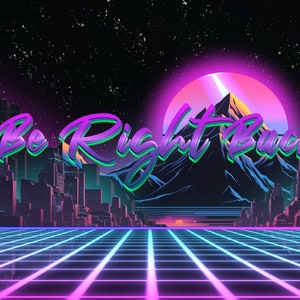 Retro Synthwave Animated Overlays - Etsy