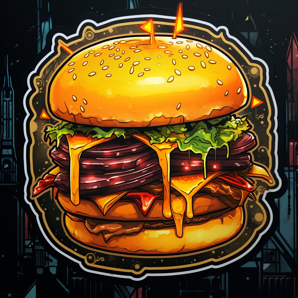 Animated Burger Emote - Etsy