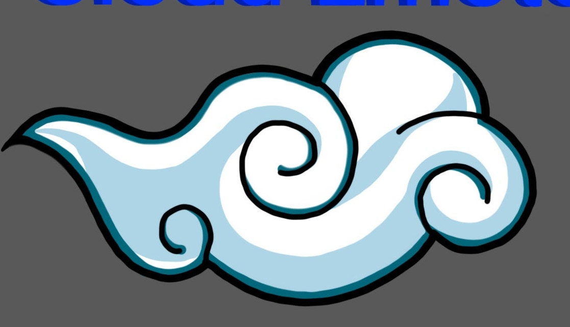 Kawaii Emotes Cloud Emote - Etsy