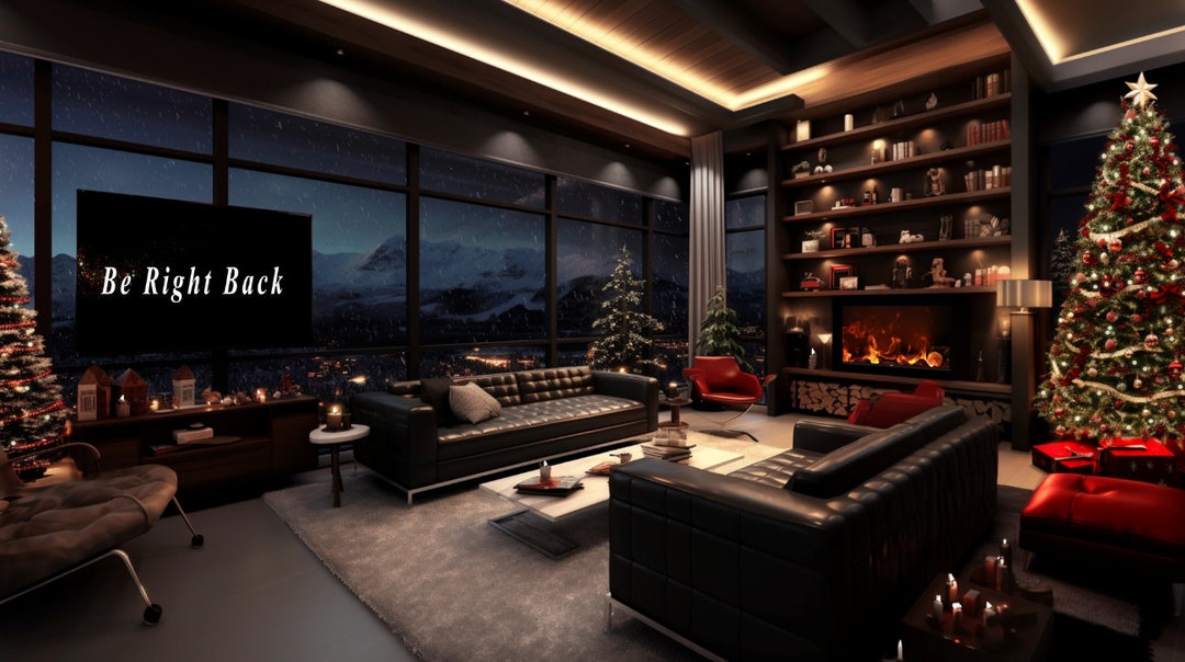 Animated Christmas Living Room for Stream - Etsy