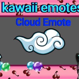 Kawaii Emotes Cloud Emote - Etsy