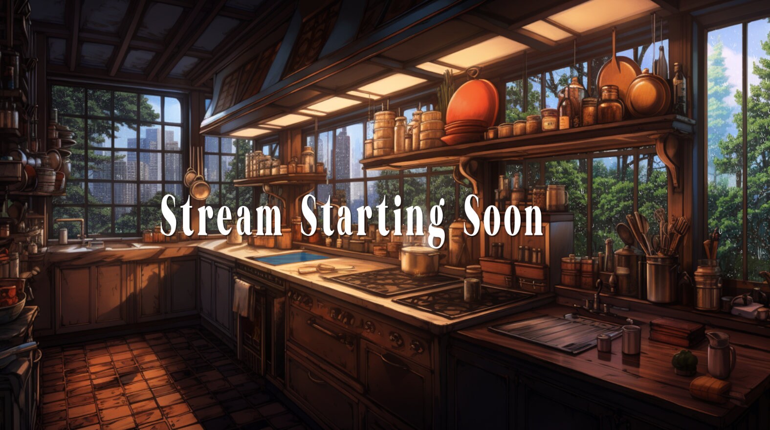 Animated Lo-fi Anime Kitchen Overlay - Etsy