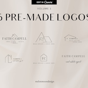 Realtor Logos, Pre-made Real Estate Logos, Realtor Branding, Real Estate Branding, Simple ...