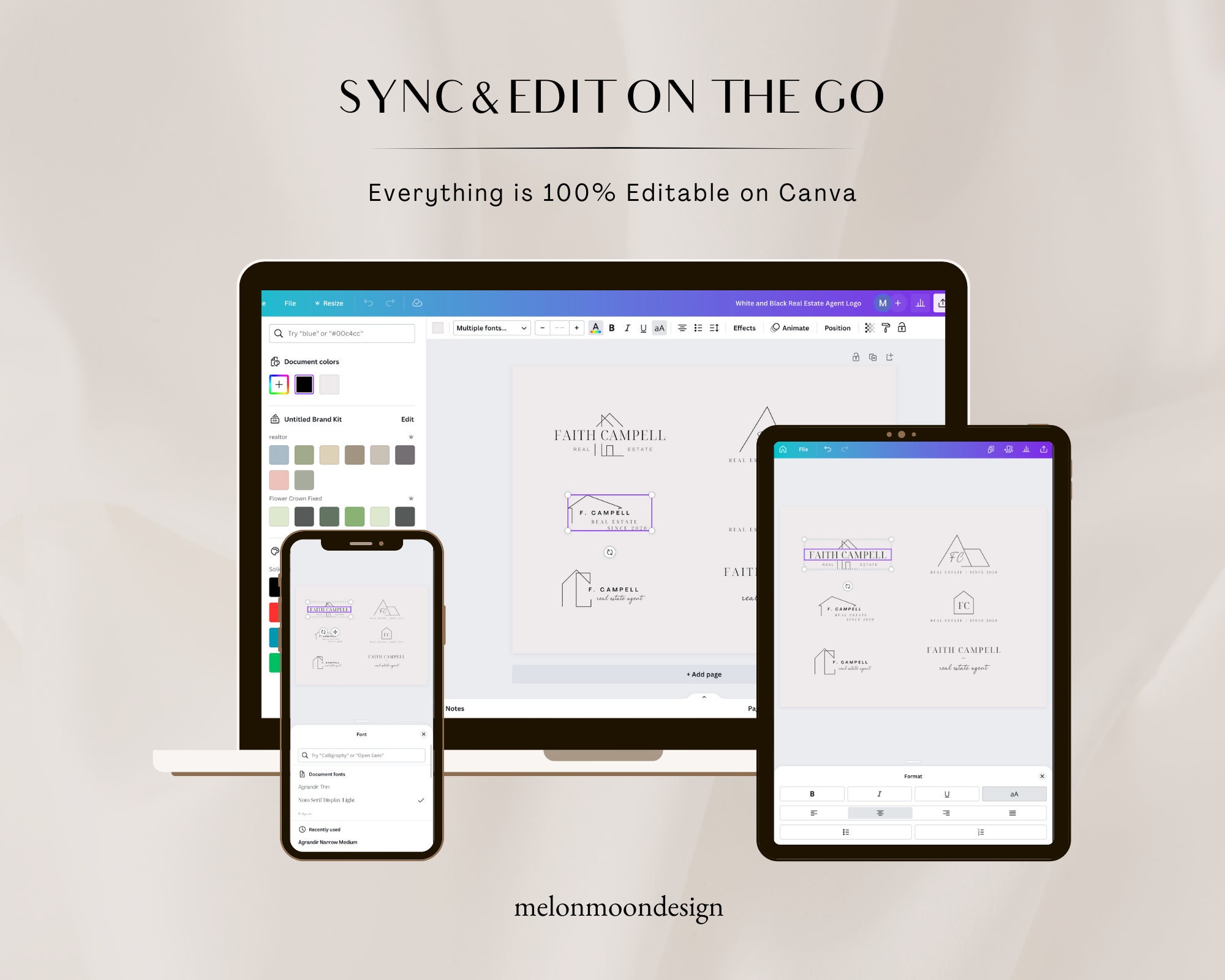 Realtor Logos, Pre-made Real Estate Logos, Realtor Branding, Real ...