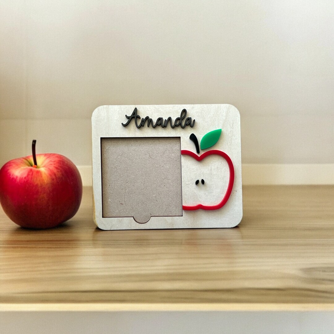 Apple Sticky Note Holder With Custom Name - Etsy
