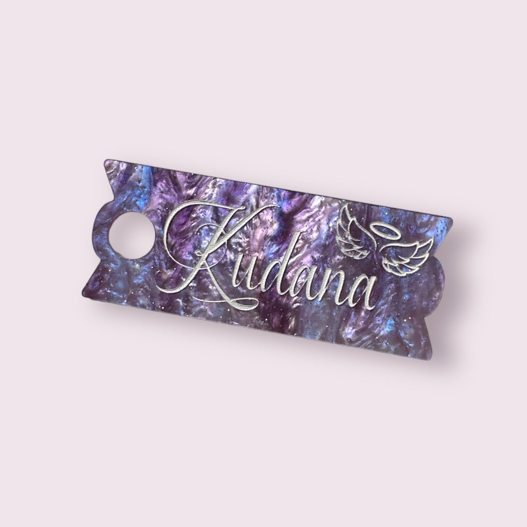 Custom Personalized Simple Name Badge Tag for 2.0 Tumbler Topper Slides ...
