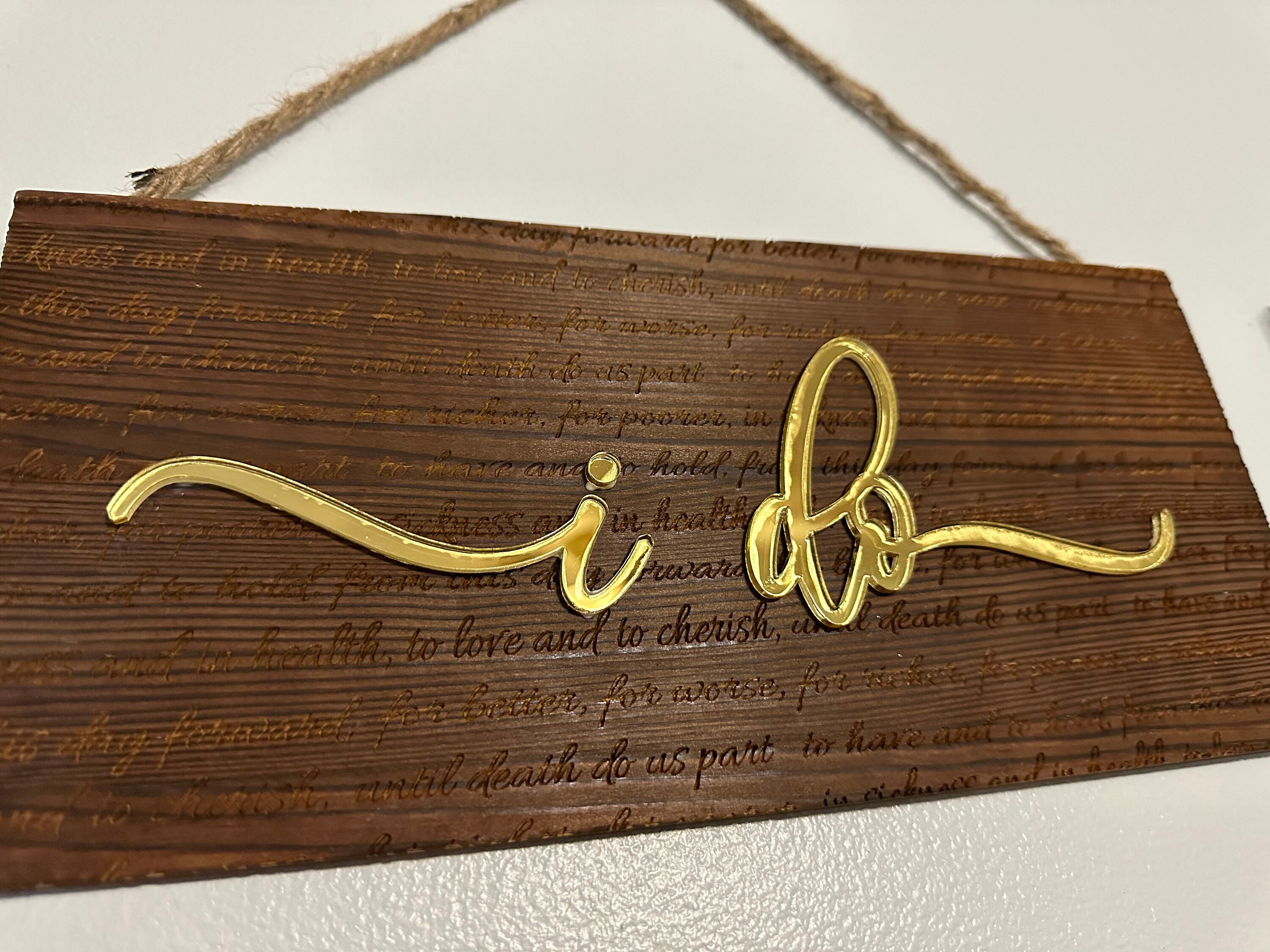 I Do Acrylic Words for Sign Wedding Anniversary Engagement - Etsy