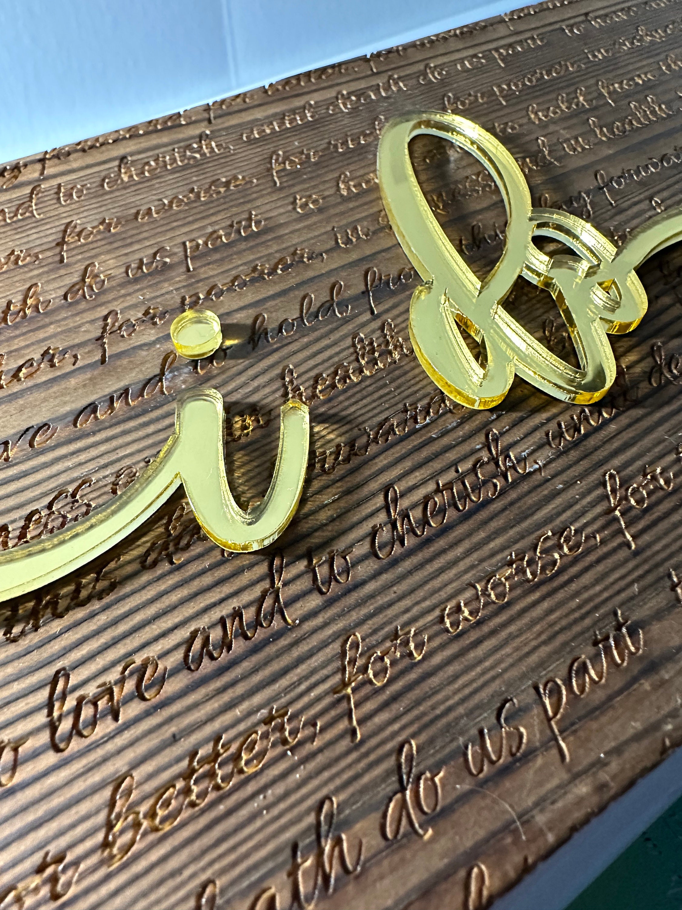 I Do Acrylic Words for Sign Wedding Anniversary Engagement - Etsy