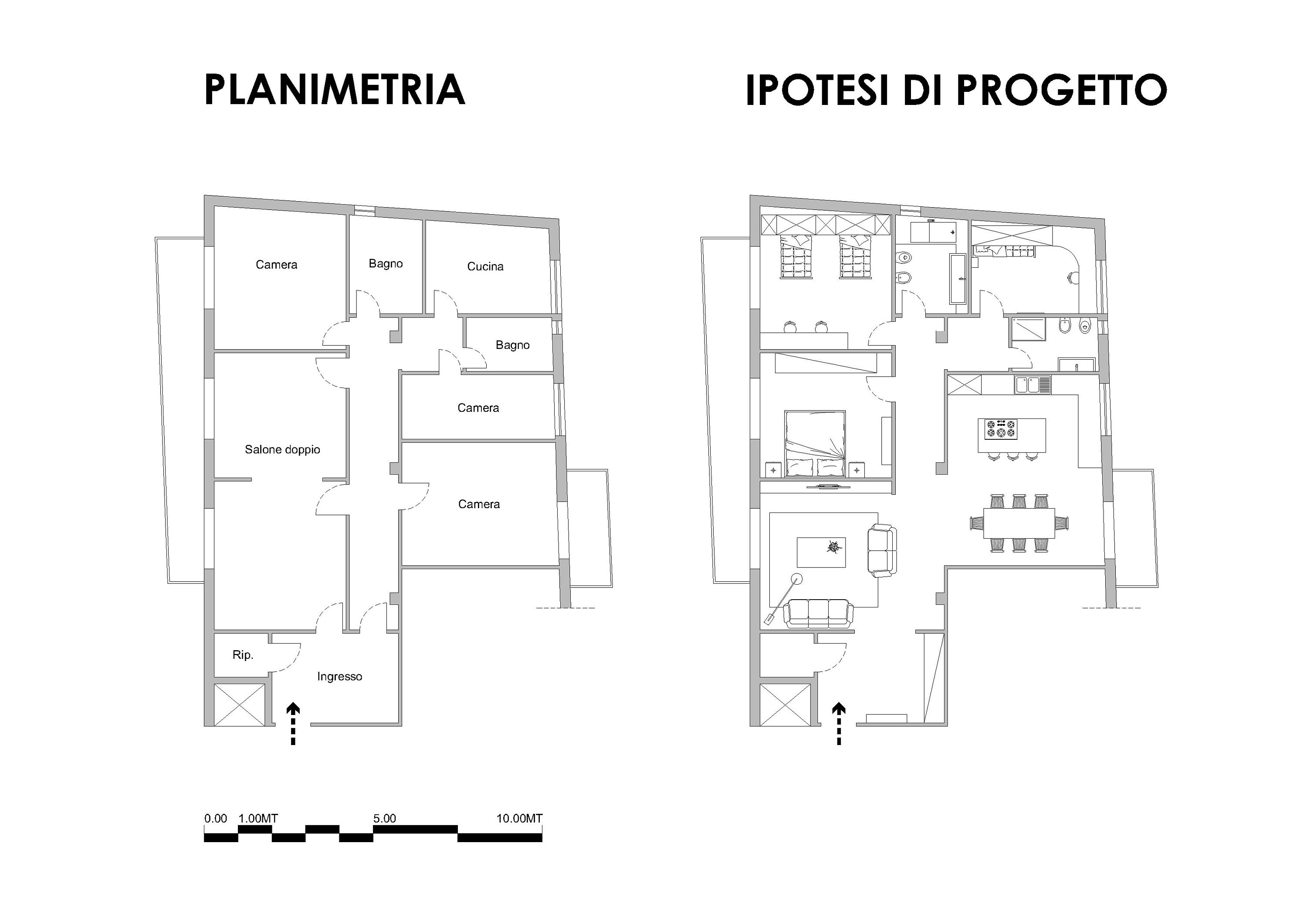 2D Floor Plans Interior Furnishing Projects Apartments 3D ...