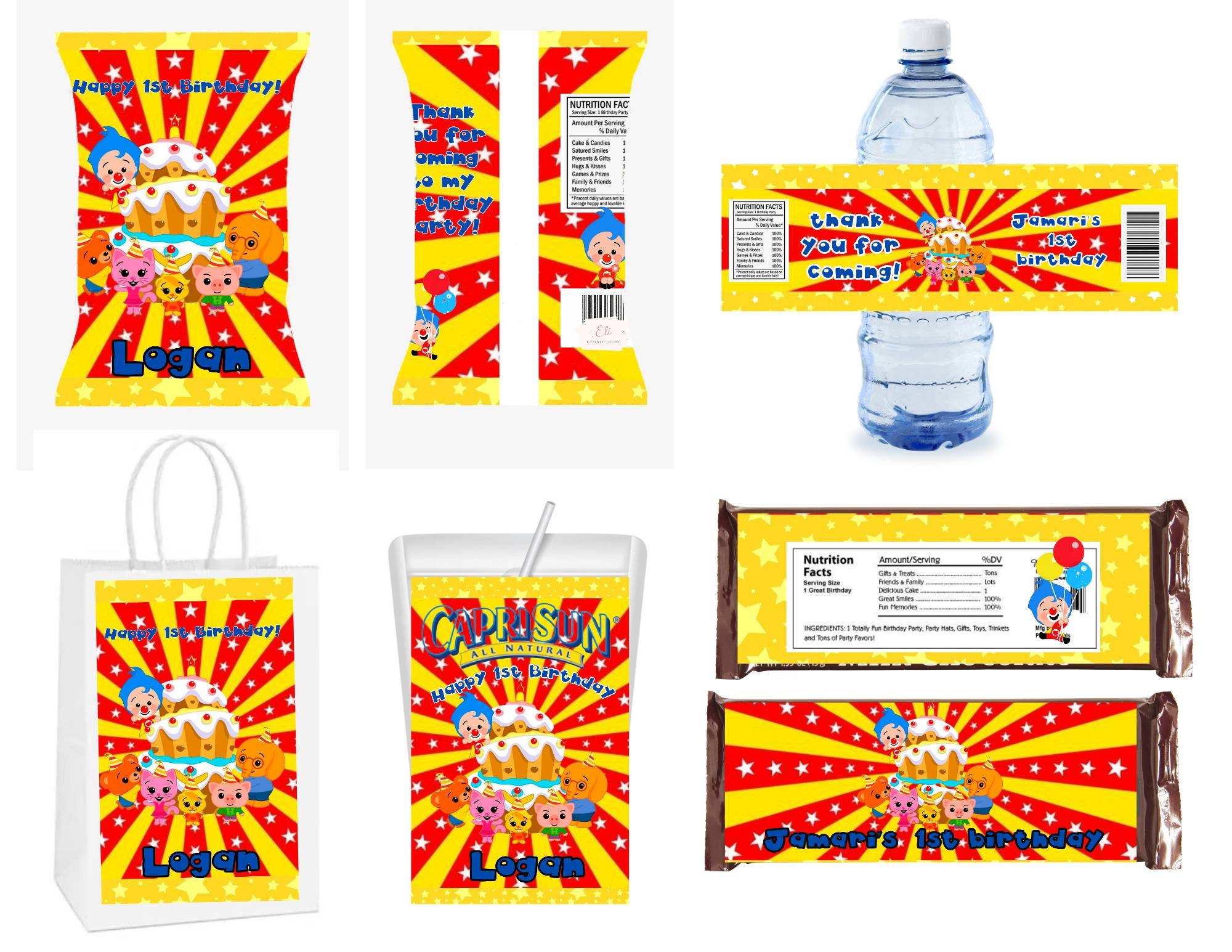 Plim Plim Chip Bags And More Plim Plim Party Labels Etsy India
