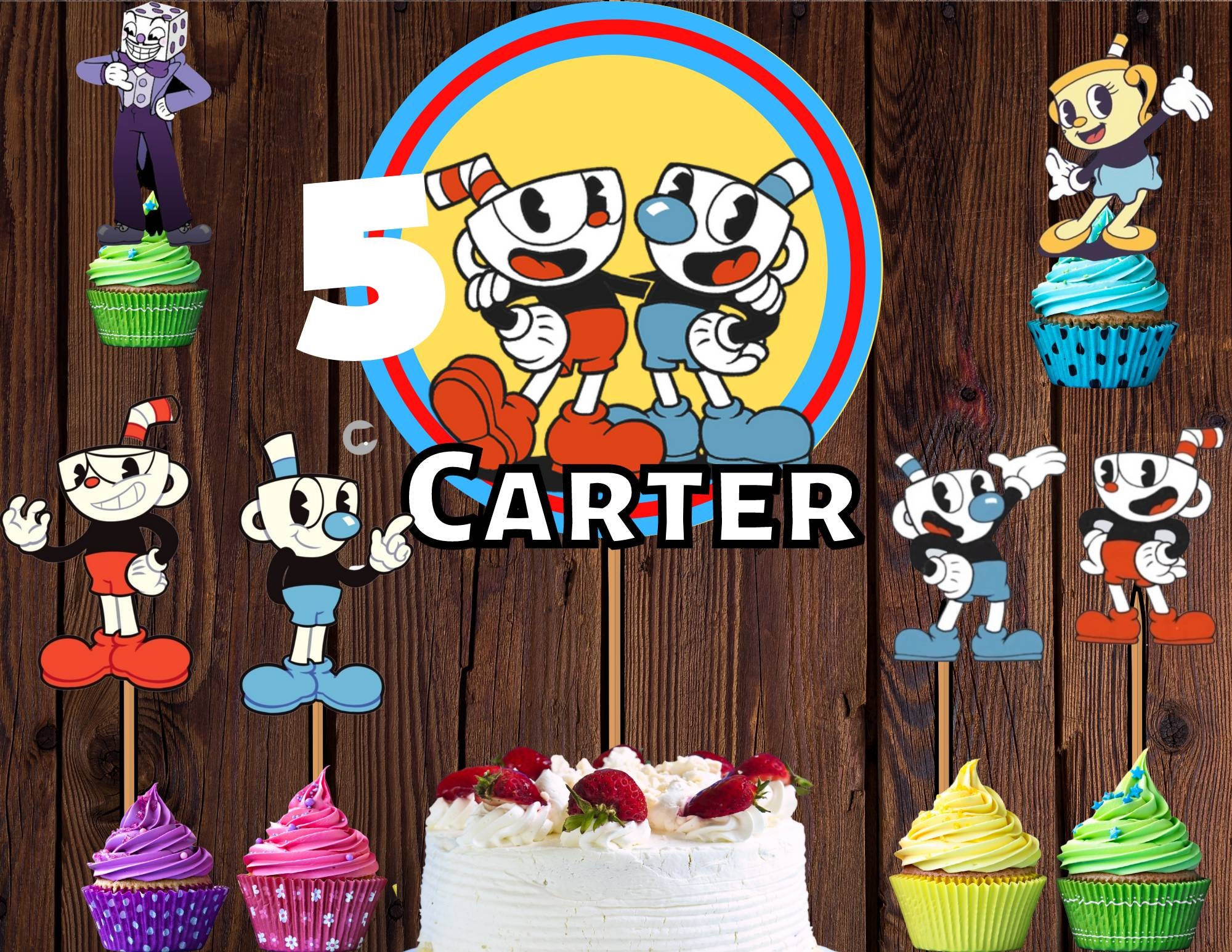 Cuphead Chip Bags, Cuphead Party Labels - Etsy