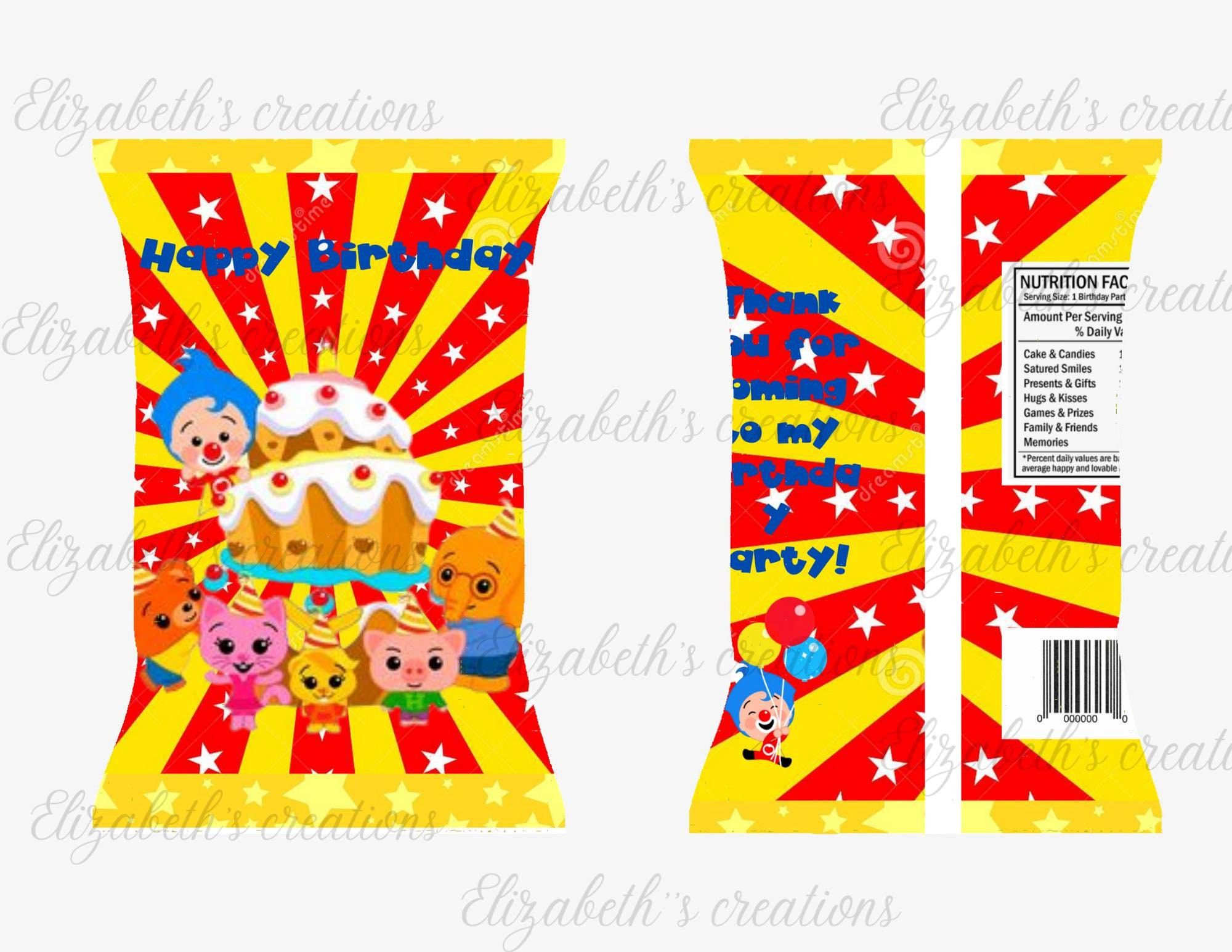 Plim Plim Chip Bags And More Plim Plim Party Labels Etsy Uk Porn Sex