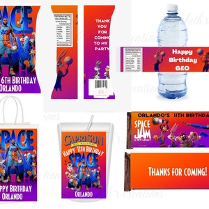 Space Jam Chip Bags and More - Etsy