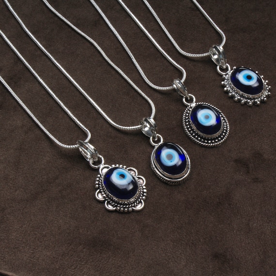 Evil Eye Pendant Evil Eye Crystal Handmade Pendant Necklace - Etsy