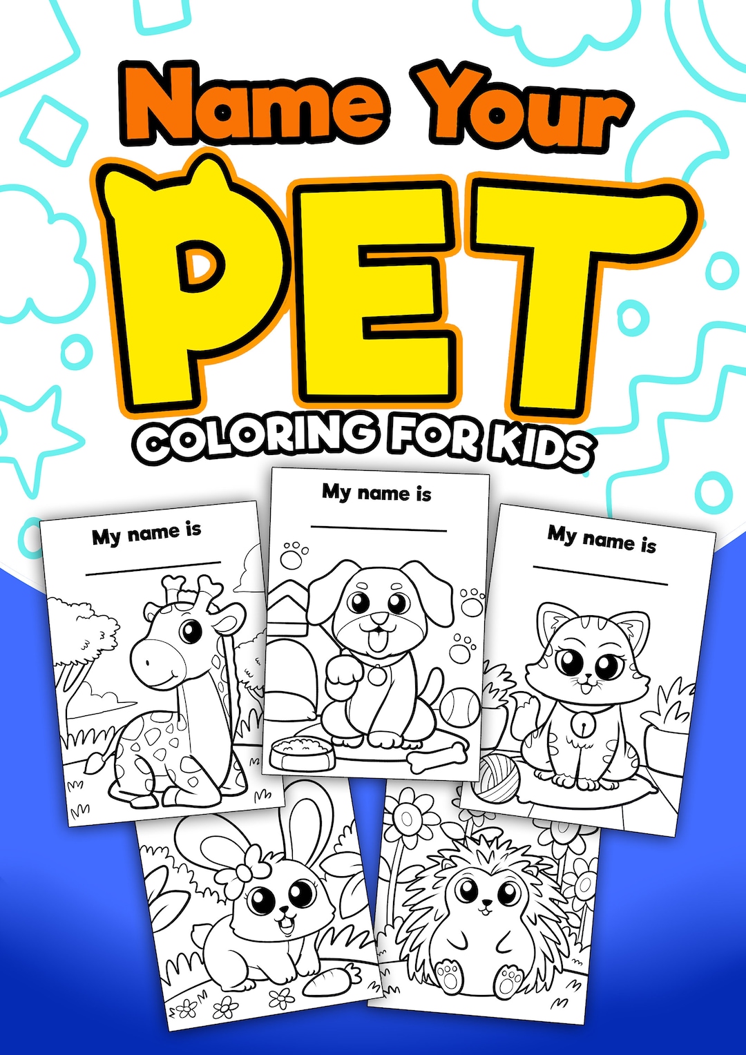 Digital Colouring Book for Kids - Etsy
