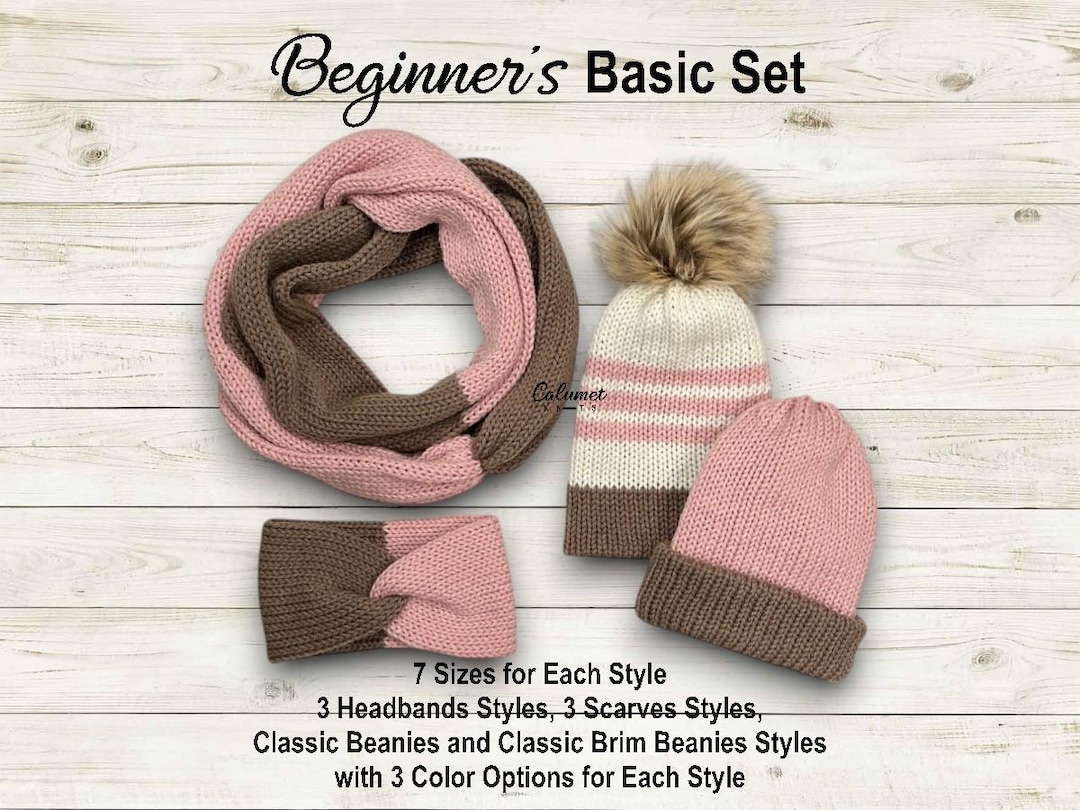Beginners Basic Pattern Set for Circular Knitting Machines / Hat ...