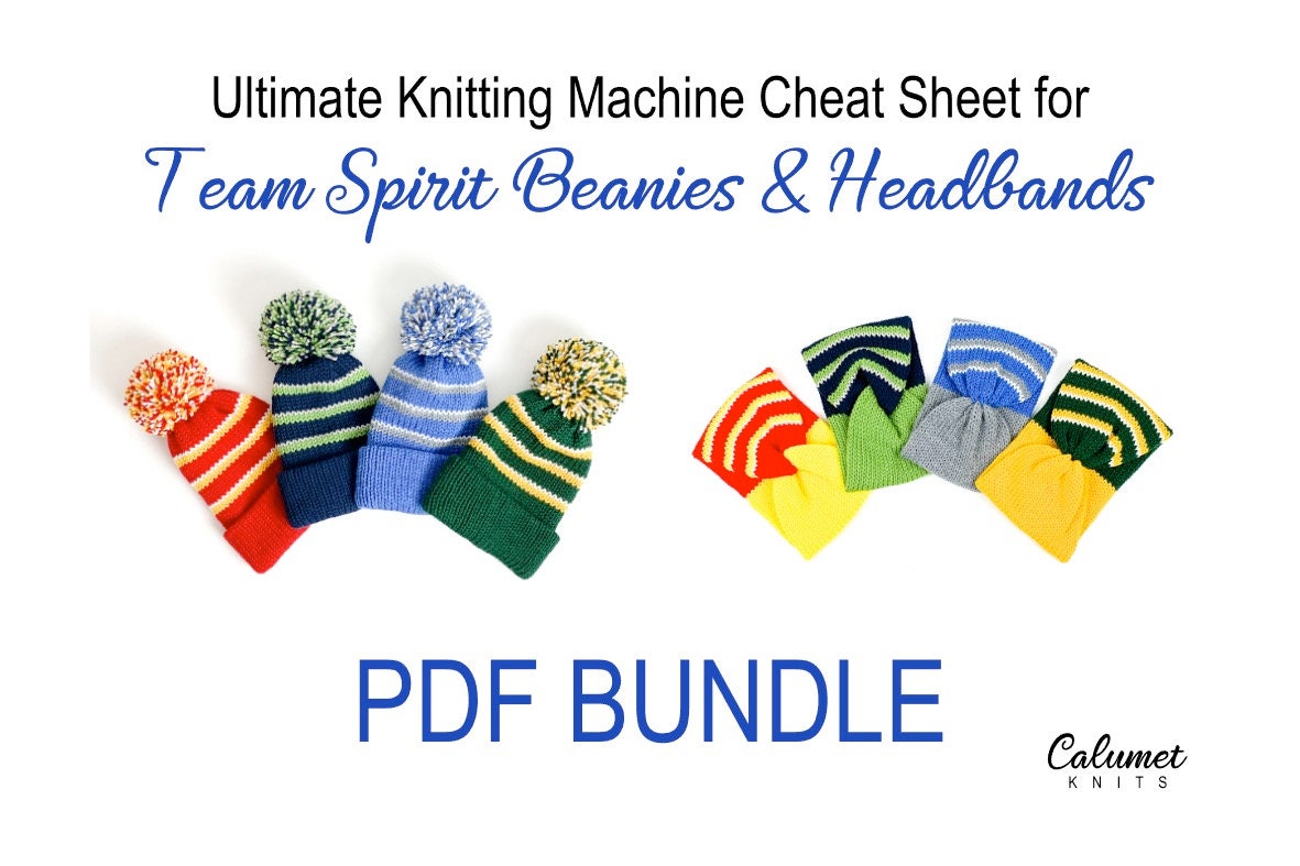 PDF BUNDLE: Ultimate Knitting Machine Cheat Sheet for Team - Etsy