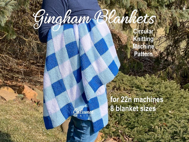 Ultimate Knitting Machine Cheat Sheet for Gingham Blankets (22n ONLY ...