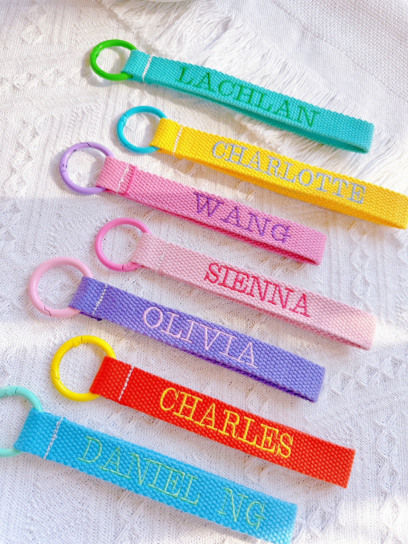 Embroidery Name Tag,cotton Webbing Name Tag,back to School,letter Bag ...