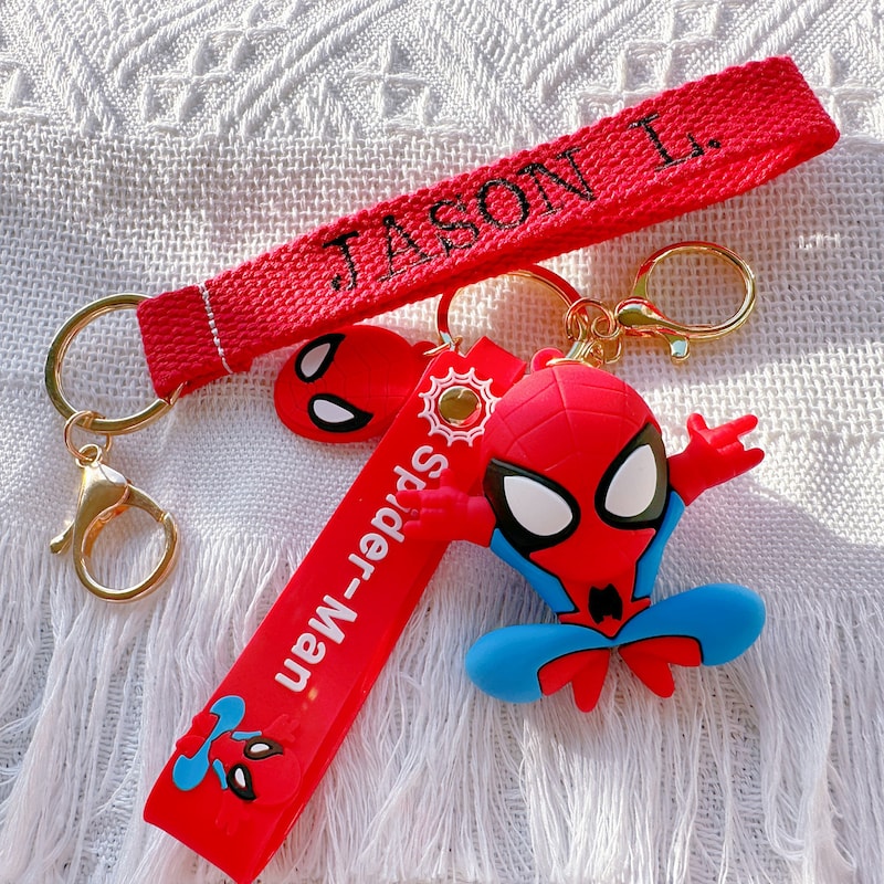 Spiderman Keychain - Etsy