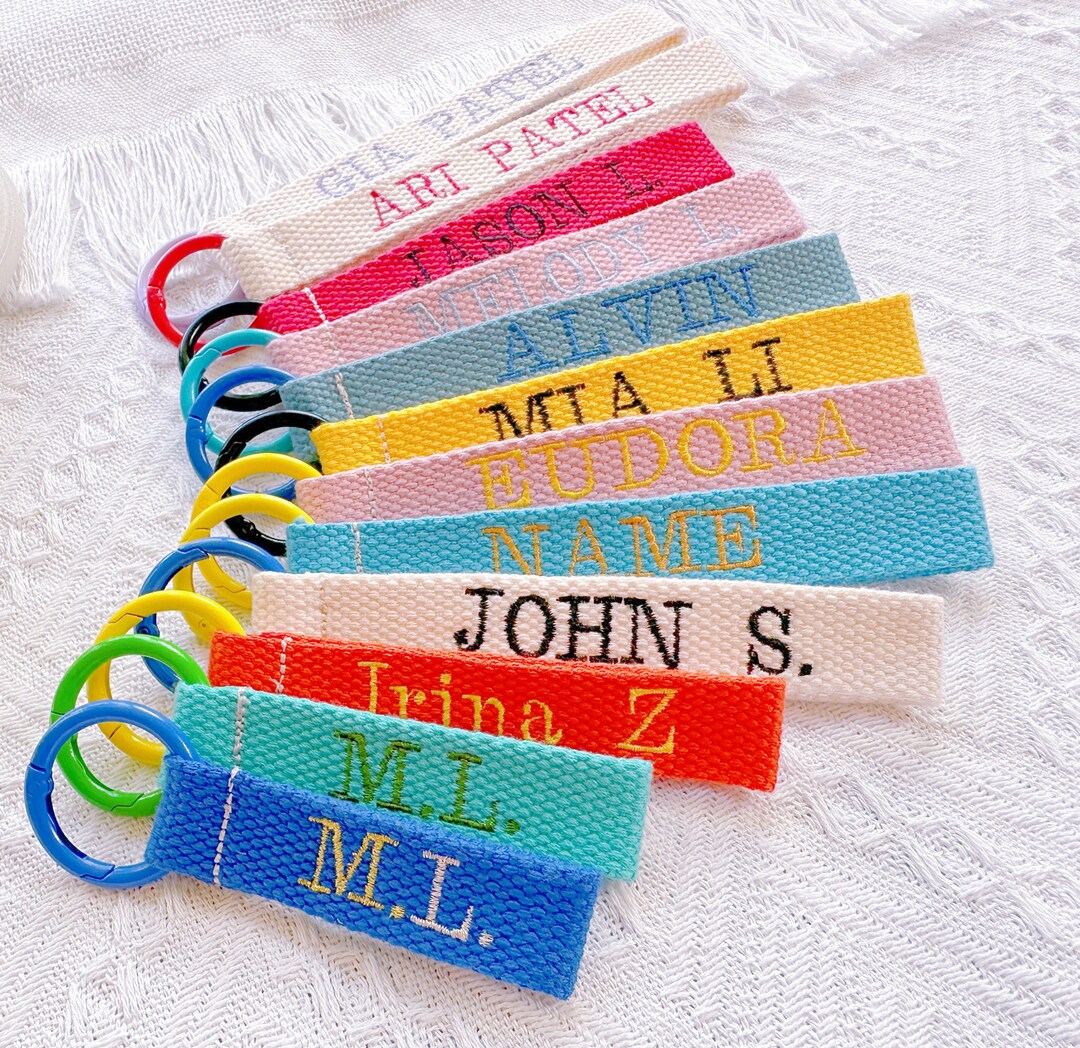 Custom Embroidery Name Tag,personalized Backpack Name Tag,custom Key ...