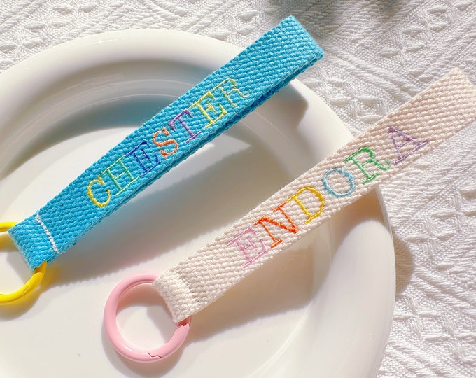 Double Side OR One Side Personalized Multicolored Embroidery Name Tag ...