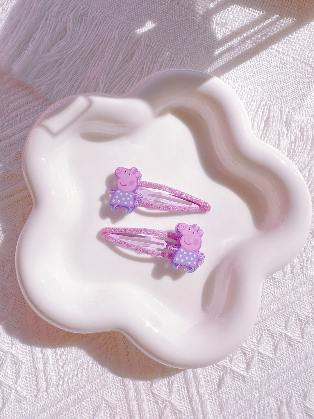 SET OF 2 Peppa Pig Hair Clips for Baby Toddler Girl,little Girl Snap ...