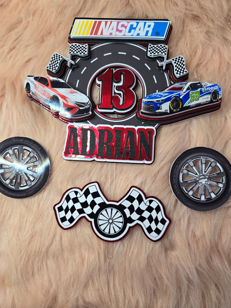 Nascar Cake Topper - Etsy