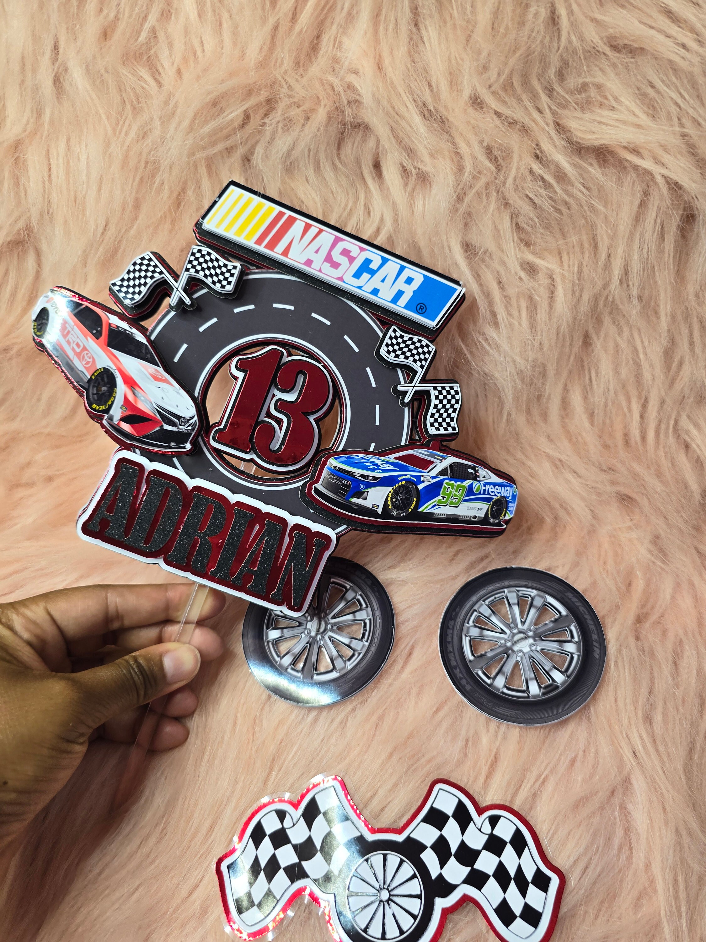 Nascar Cake Topper - Etsy