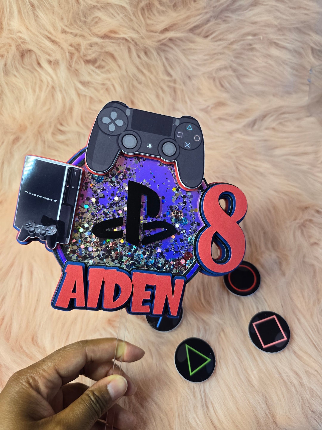 Playstation 3 Cake Topper Shaker - Etsy