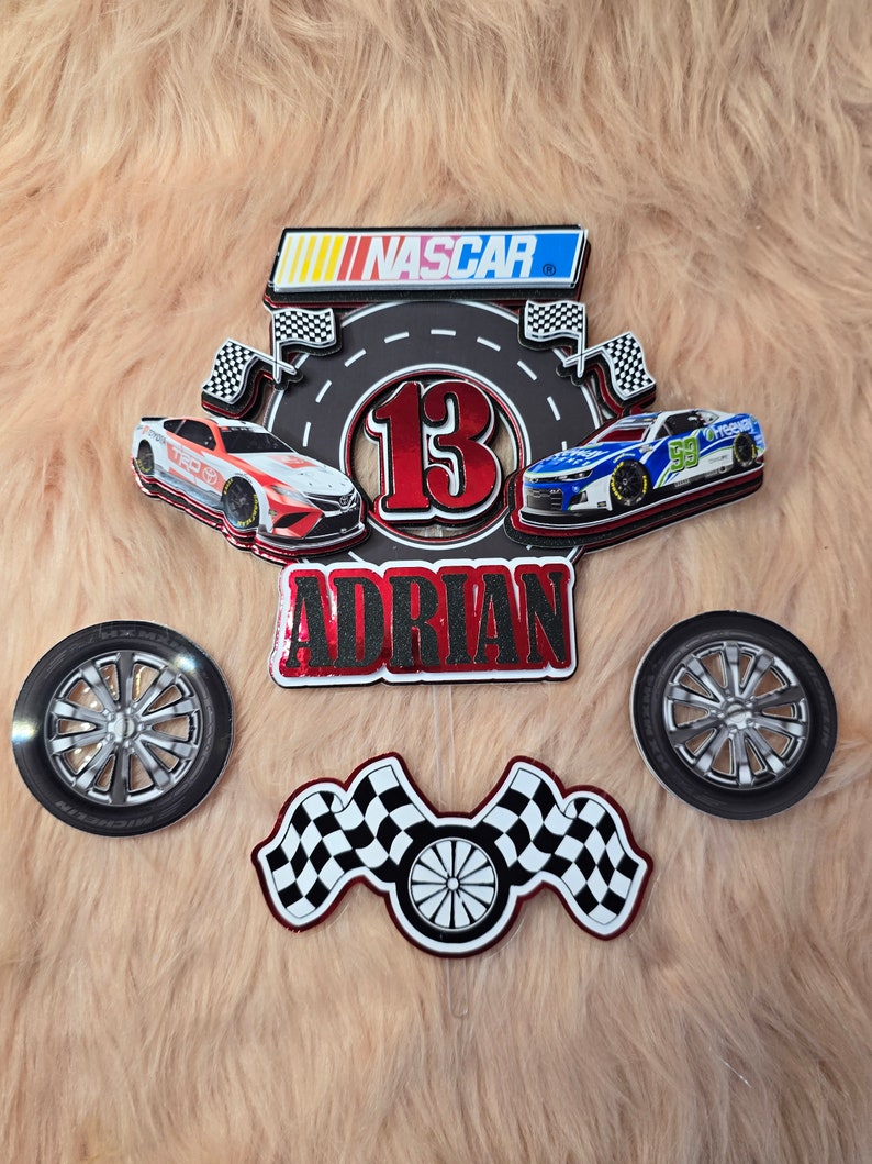 Nascar Cake Topper - Etsy