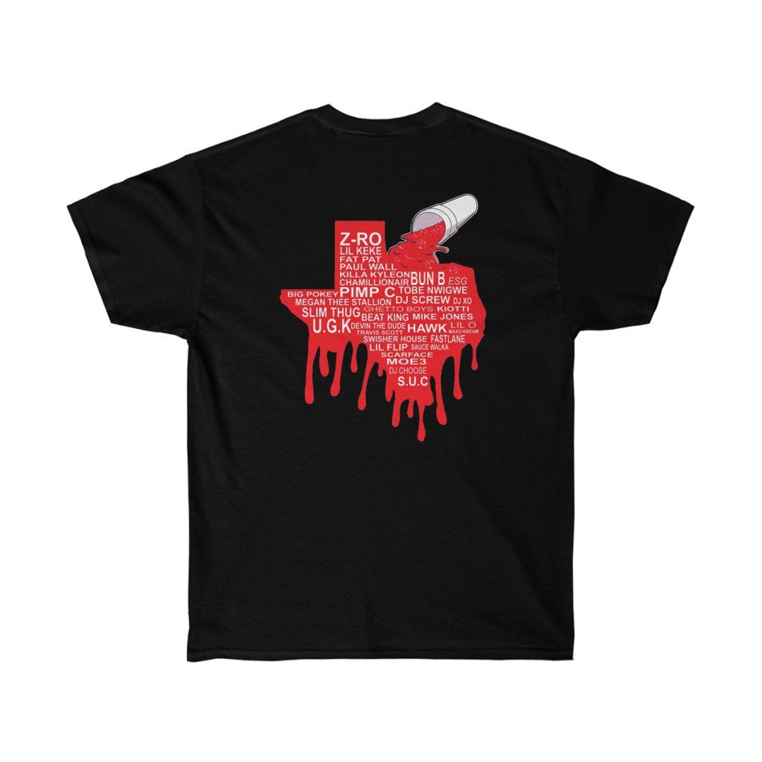 Texas Rapping Legends Tee Shirt red FREE SHIPPING to US - Etsy